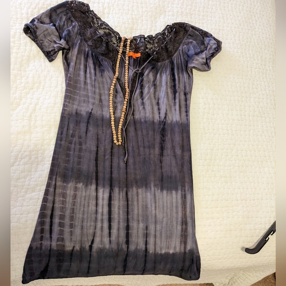 Michelle Jonas | Dresses | Michelle Jonas Tye Dye And Crochet Dress ...
